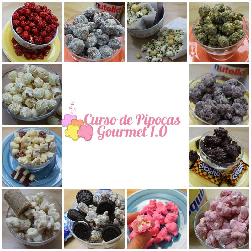 Pipoca Gourmet de chocolate com leite em pó - Confeitaria de Negócios